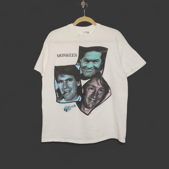 Vintage | Shirts | Vintage The Monkees 989 Tour Band Single Stitch ...